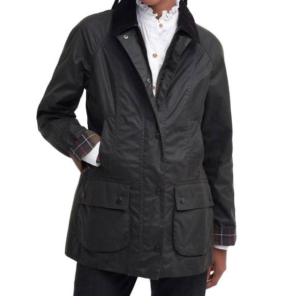 Barbour | Jackets & Coats | New Barbour Beadnell Wax Jacket In Black ...